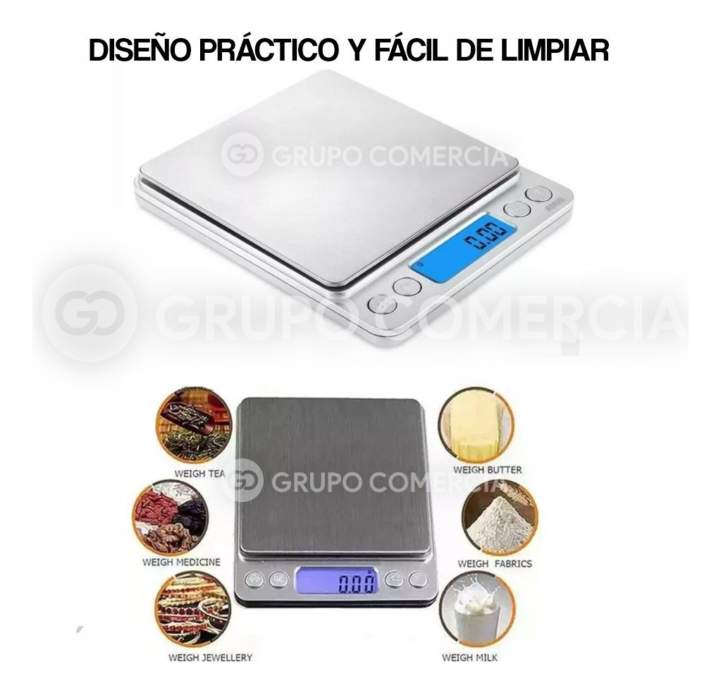 Báscula Gramera Portable Metalica Digital Hasta 2000 Gramos – Grupo ...