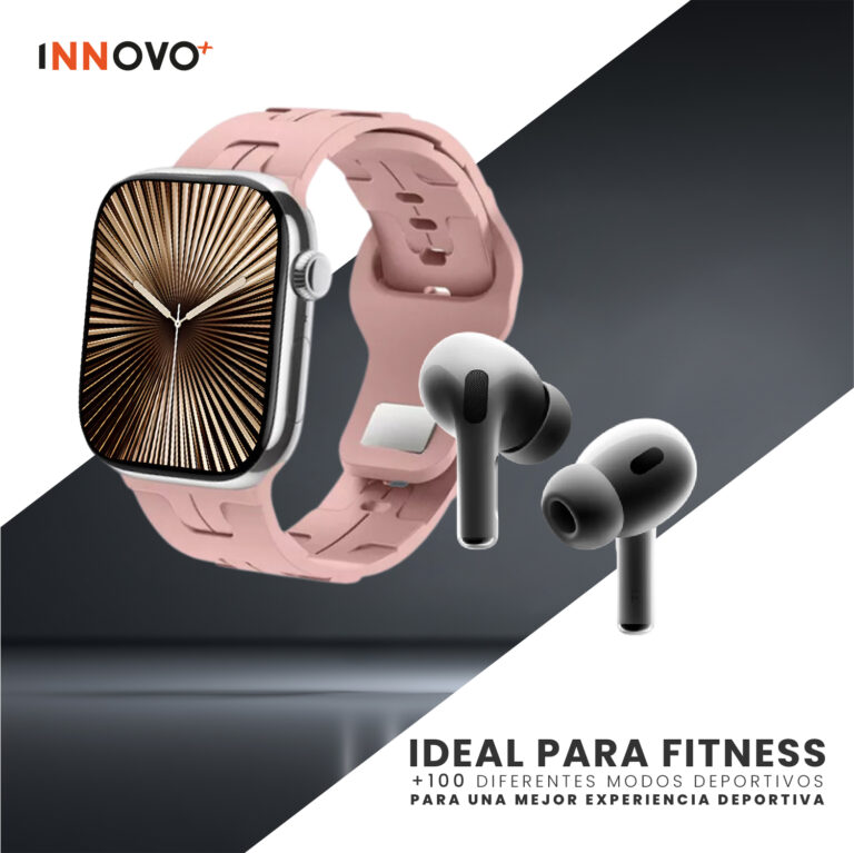 Smartwatch Serie H10 Pro Rosado Mini AMOLED Con AirPods 2 Pro – Grupo ...
